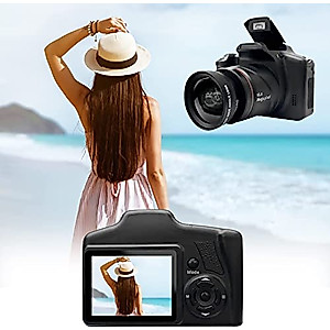 Crazypig High Digital Camera - 16MP 2.4 Inch LCD Screen 16X Digital Zoom 720P Digital Camera Small Camera for Teens Students Boys Girls Seniors Beginners, Best for Family