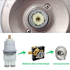 RP46074 Shower Cartridge Assembly Compatible For Shower and Tub 13/14 Series Faucet, Single-handle Valve Cartridge Repair Assembly, Replacement Monitor Cartridge, 2 PCS