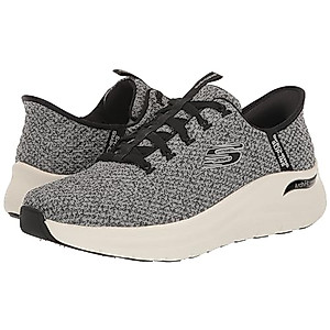 Skechers Men's Arch Fit 2.0 Look Ahead Hands Free Slip-in Sneaker, White/Black, 11