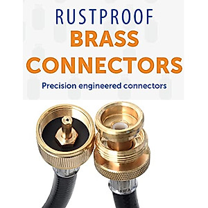 Flame King AL193-8a 8-Ft Hose Adapter Extension to Connect Appliances to RV's Propane Supply, 1-LB Cylinders, or Distribution Tree, for Camping and RVing, Black