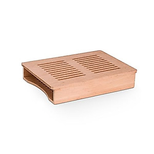 NewAir x Boveda 500 Count Electric Humidor, Spanish Cedar Shelves with Temperature Control, Cigar Humidor Box with Built-In Boveda Humidity Control in Stainless Steel