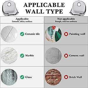 Linkidea 2 Pack Wall Mount Razor Holder for Shower Wall, Self Adhesive Shaver Bathroom Hooks Hanger Compatible with Gillette Venus Platinum, Fusion 5 Proshield & Proglide, Mach 3 Classic (Grey)