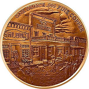 Jig Pro Shop Prospector Series 1 oz .999 Pure Copper Round/Challenge Coin (Pony Express)