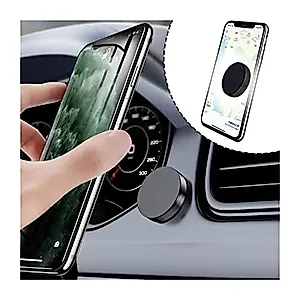 AICEL Magnetic Sticky Car Phone Mount, Strong Magnet Cell Phone Holder for Dashboard, Adhesive Stick on Table Wall Mount, Auto Interior Accessories Universal for iPhone, Samsung, Smartphones