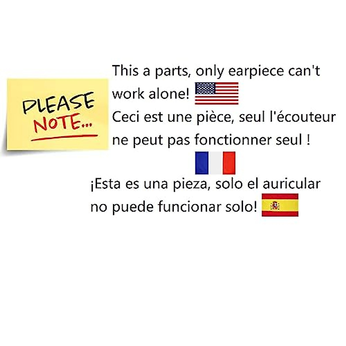 EDIMAEG Parts:10x6x6 mm Skin Spy CIC Earpiece Cannot Work Alone