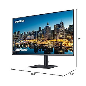 Samsung TU872 Series 32-Inch Viewfinity 4K UHD (3840x2160) Computer Monitor, Thunderbolt 3 Daisy Chain, HDMI, Display Port, Height Adjustable Stand, 3 Yr WRNTY (LF32TU872VNXGO)
