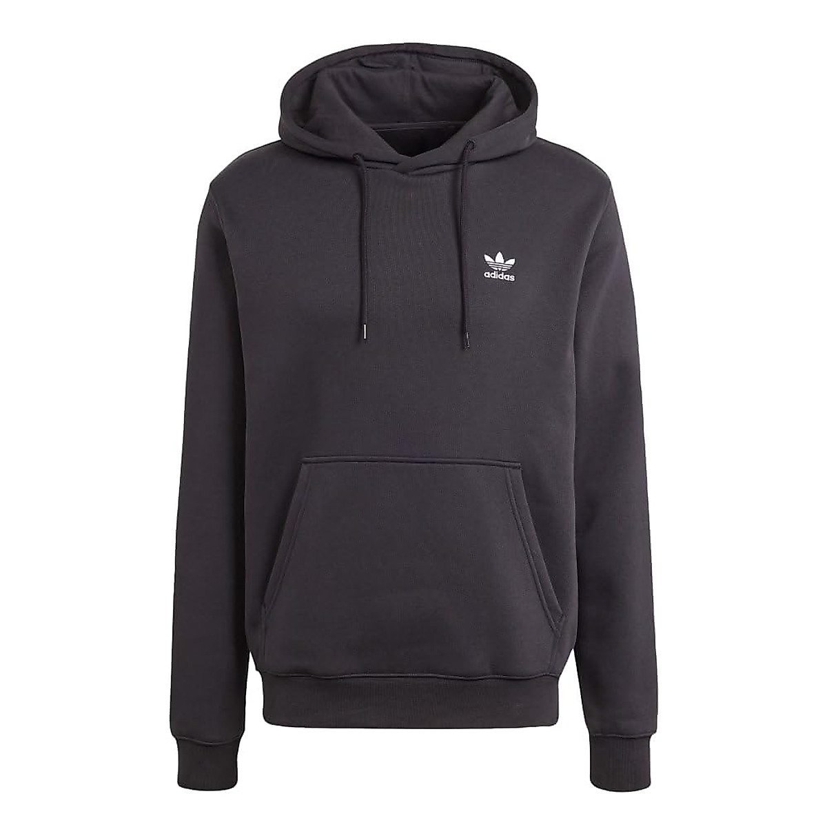 adidas Originals Men's Adicolor Essentials Trefoil Hoodie, Black, Small