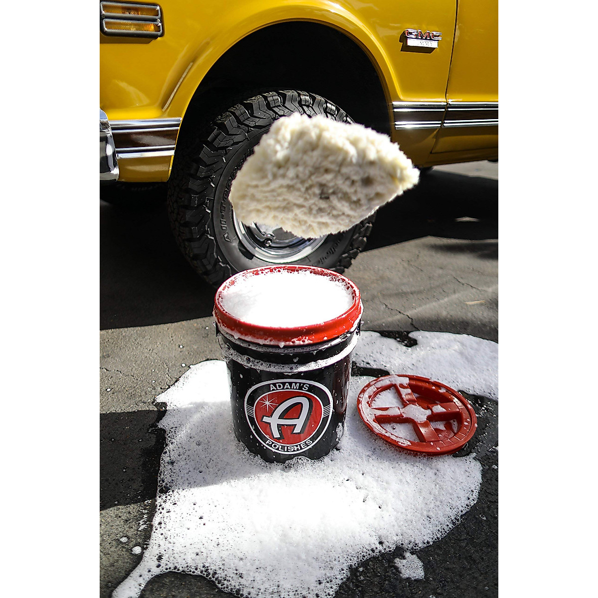 Adam's Professional 10" Car Wash Pad - Made of Professional Grade Plush Synthetic Wool - Safely Wash Your Vehicle Without Introducing New Scratches or Swirls - Swirl Free Washing Guaranteed (3 Pack)