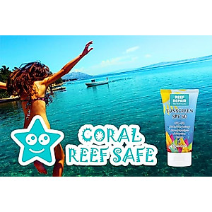 Reef Safe Sunscreen SPF 50 (2 Pack) - Natural, Travel Size, Water Resistant, Moisturizing, Broad Spectrum UVA/UVB Coral Friendly Mineral Suncream from Reef Repair (2 x 1.7 fl.Oz)