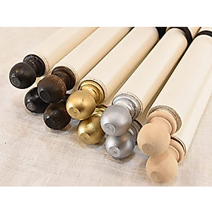 Blank Scroll 9x72" with wooden spindles-Oak, Black Walnut, Gold, Silver, Black