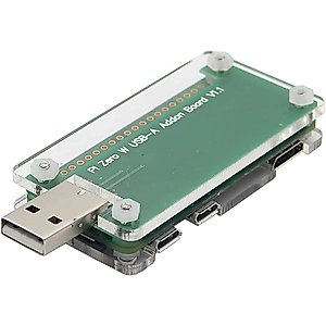 Compatible for Pi Zero USB Addon Expansion Board USBA Add On Extenstion Board with Acrylic Case Compatible for Pi Zero 2 W WH 1.3