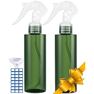 Spray Bottle For Hair - Superior Leak-Proof Travel Bottles - UV Protection Plastic Spray Bottle For Hair - Multi Purpose use Durable - Great Spray Bottles For Cleaning Solutions! (2 Pack 6.7oz/200ml)