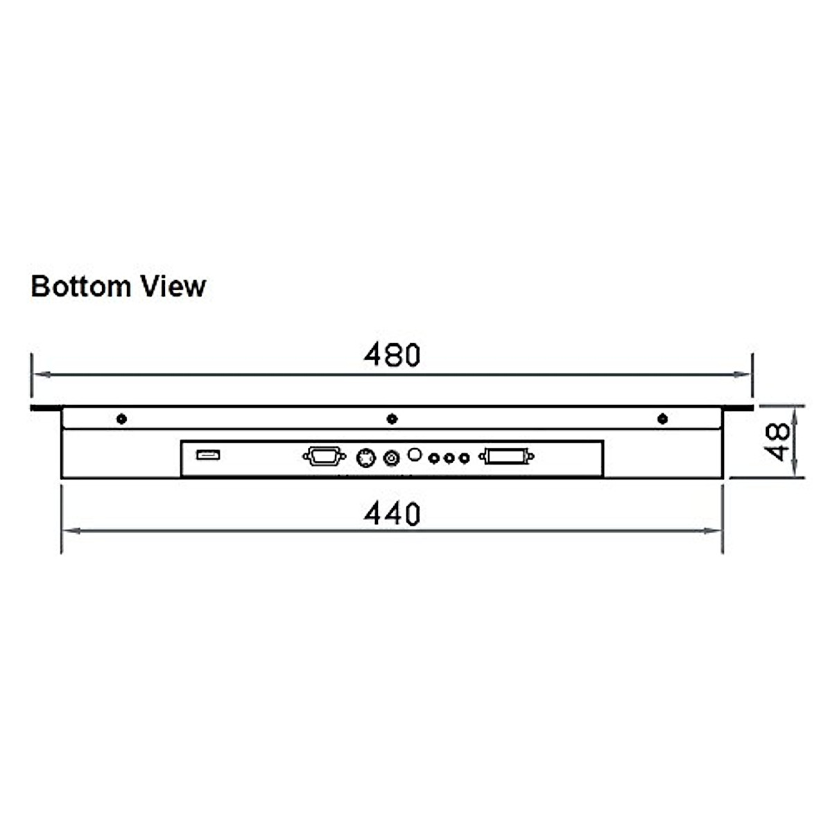 Crystal Image Technologies - Rackmount LCD Panel - 6U 17" 1920 X 1080 with VGA + HDMI Input, Part#RMP-161-F17, 3 Year Warranty