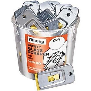 50 Piece Safety Glass Scraper Bucket GS50 [Set of 50]