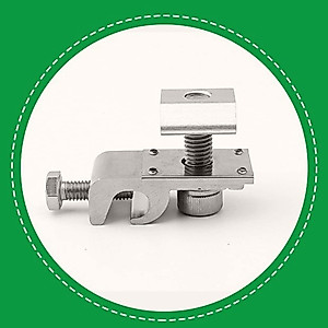 10 Pcs Photovoltaic Grounding Lug Solar Panel Fasteners Clips Cable Clamps with Nuts and Bolts for RV Boat Roof Solar grounding Clips