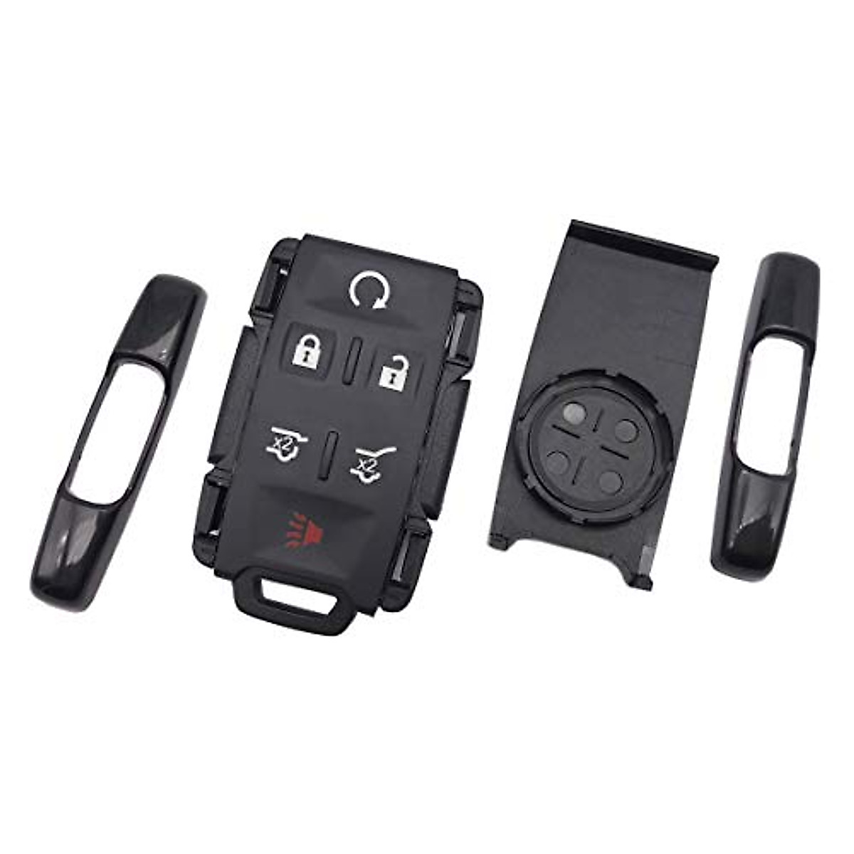 Smart Key Fob Case Shell Fit for Chevy Tahoe Suburban / GMC Yukon 2014 2015 2016 2017 M3N-32337100 Keyless Entry Remote Control Car Key Fob Cover Casing (Black)