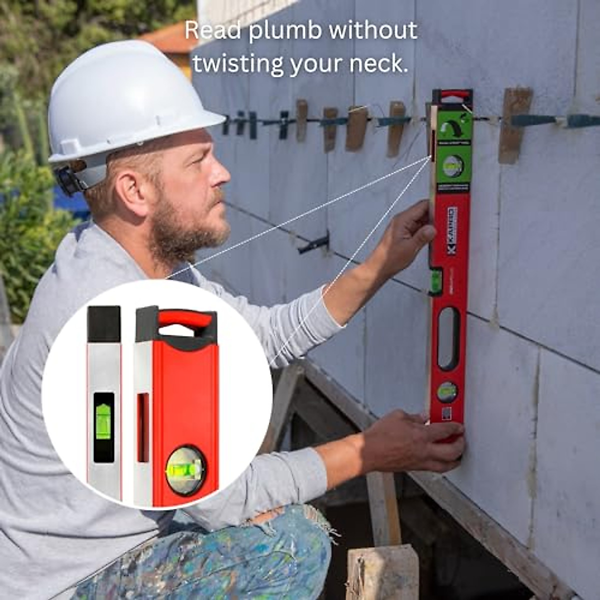 Kapro - 985-41X Apollo Heavy-Duty Professional Box Level - Magnetic - Features Magnified Vials and Dual-View Plumb Site - VPA Tested - 72 Inch