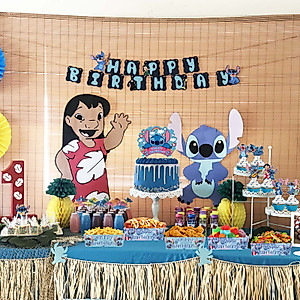 Stitch Birthday Decorations - 24pcs Stitch Party Paper Food Trays, Stitch Theme Party Paper Trays for Lilo and Stitch Birthday Party Decorations
