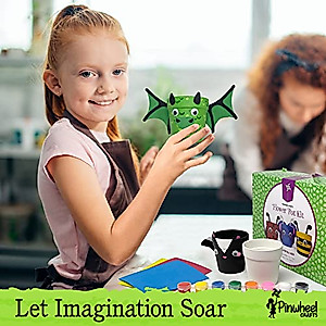 Flower Pot Painting Kit with Flower Seeds for Kids - Complete Growing Plant Craft DIY, Paint Your Own Flower Pot Planting kit, Includes Pots, Paint Set, Accessories, Seeds & Soil, Flower Craft