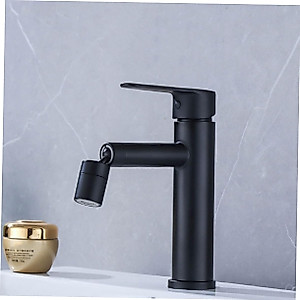 Angoily 1 Set Faucet Bathroom Hand Washing Bathtub Faucets Black Bathtub Faucet Shower Faucet Kitchen Basin Tap Shower Grip Water Tap Stainless Steel Hot and Cold Building Materials