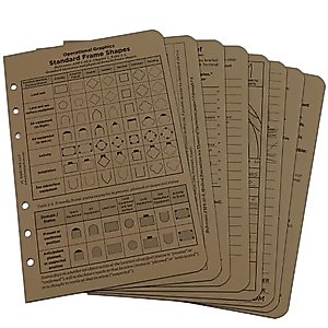 Rite in the Rain All Weather Tactical Reference Card Set, 4 5/8" x 7", Tan Sheets (No. 9200T-R)