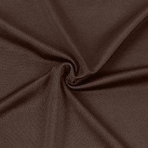 GANNEPIE Travel Luggage Cover Brown Printed with Pocket Suitcase Cover Fits 22-25 Inch