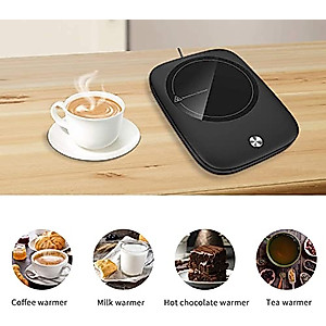 Cup Warmer with 3 Settings,Coffee Mug Warmer for Desk Auto Shut Off Cup Warmer Water Tea Milk Desktop Heating Plate Electric Beverage Warmer Plate