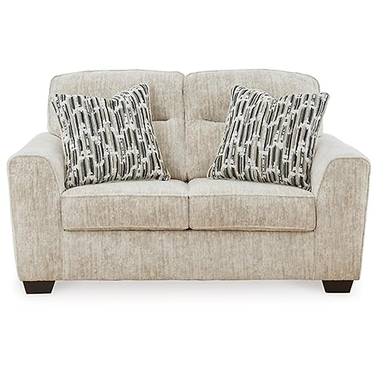 Signature Design by Ashley Lonoke Contemporary Loveseat for Living Room, Beige