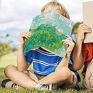 YEXIATODO Van Gogh Check Book Cover for Personal Checkbook Back To School Supplies Wheat Field Hard Books Cover for Paperback Washable Book Protector- Padded,Tablet Pc Case Covers