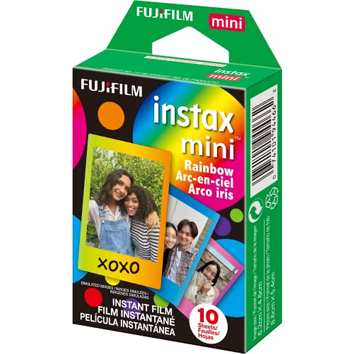 Fujifilm Instax Mini Rainbow Film - 10 Exposures & Instax Mini Blue Marble Film - 10 Exposures & Instax Mini Mermaid Tail Film - 10 Exposures