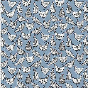 Hen Gift Wrap - Birthday Wrapping Paper - Folded Flat 30 x 20 Inch (3 Sheets)