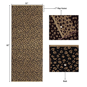 COTTON CRAFT Pool Lounge Chair Cover - 2 Pack Animal Print Cheetah Leopard Africa Safari Chaise Lounge Cover - Soft 100% Cotton Jacquard Beach Towel - 32 inches Wide x 82 inches Long and 7 inch Pocket