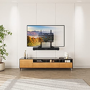 Mounting Dream Soundbar Mount Sound Bar TV Bracket for Mounting Above or Under TV Fits Most of Sound Bars Up to 15 Lbs, with Detachable Long Extension Plates MD5420