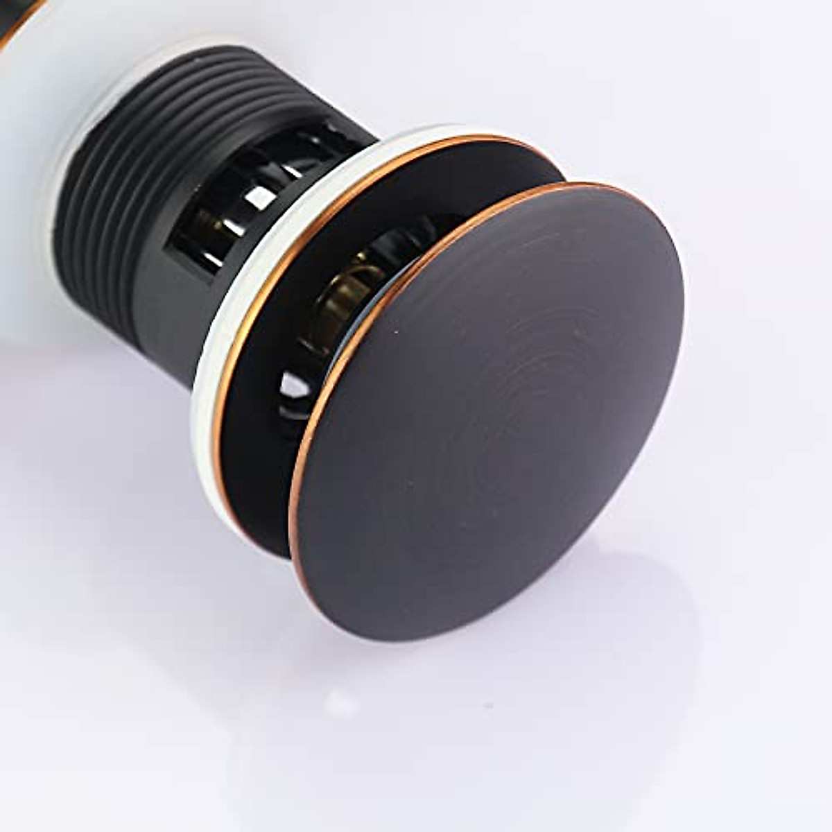 ORB Vessel Sink Drain with Overflow, Lavatory Bathroom Faucet Pop Up Drain Stopper