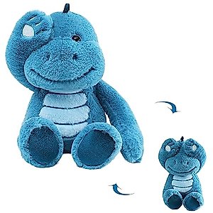 Baby Dinosaur Stuffed Animals, 16" Soft Plush Dinosaur Toy Cute Interactive Hide and Seek Plush Toys Newborn Shower Birthday Gifts for Kids and Adult