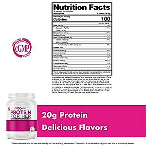 FoxyFit Protein for Her, Vanilla Cupcake Whey Protein Powder with CLA and Biotin for a Healthy Glow (1.85 lbs)