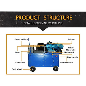 Full-Automatic High-Speed Hydraulic Bolt Thread Rolling Machine Rebar Threading Machine