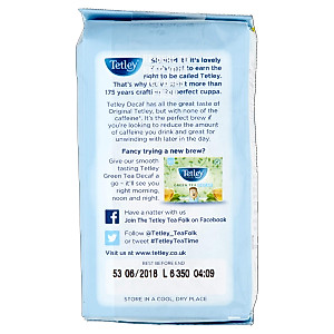 Tetley Decaf Tea Bags 160s