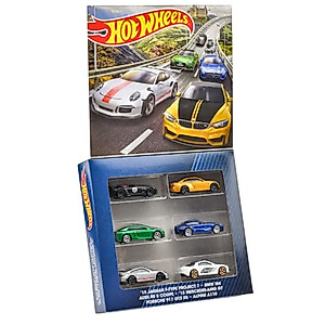 Hot Wheels Themed Multipacks of 6 Toy Cars, 1:64 Scale, Authentic Decos, Popular Castings, Rolling Wheels, Gift for Kids 3 Years Old & Up & Collectors