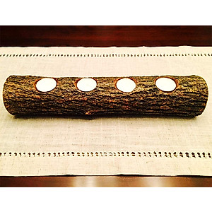 Tree Wood Log Branch Tealight Candle Holder