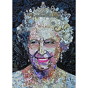 kovolala Bulk Beige Small Buttons 800-1000pcs with Small Plastic Calipers, Shirt Buttons Mixed Size Art Hand Painted Buttons for Sewing DIY Crafts Kids Hand Painted Buttons (White Shirt Buttons)