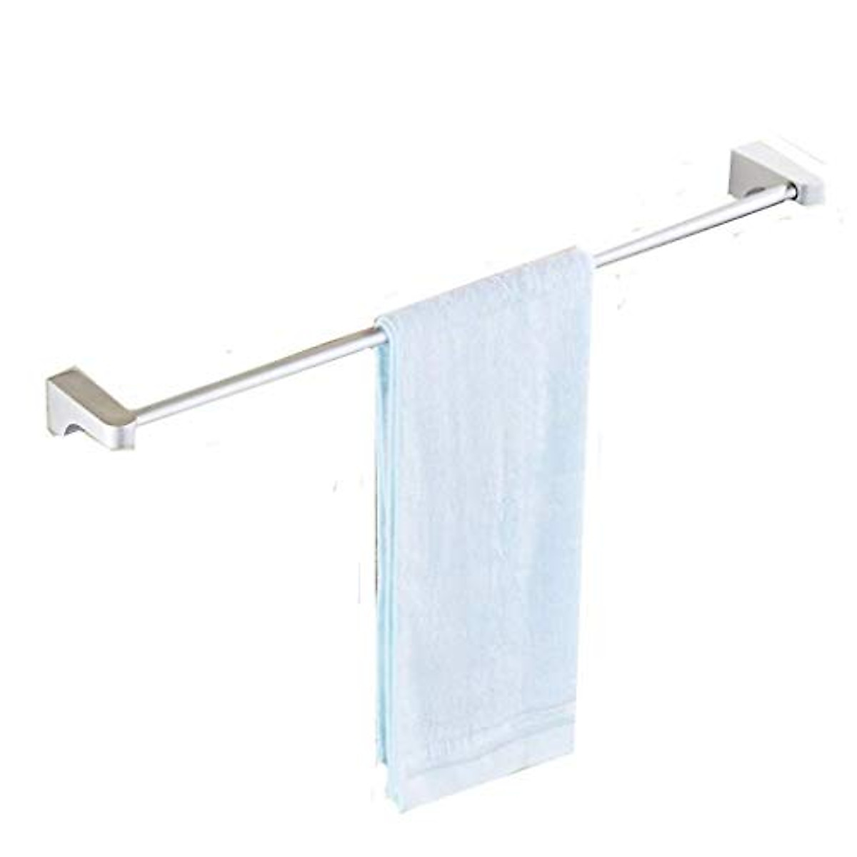 OMOONS Bathroom Shelves Single Bar Towel Rack Aluminum Kitchen Bathroom Rack Wall-Mounted Hanger Screw
