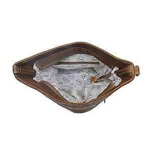 Myra Bag Snooze Leather & Cowhide Bag Upcycled Cowhide & Leather S-2846