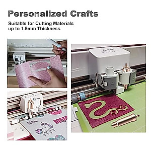 Premium Deep Cut Housing and Blades, karmiero Fine Point Cut Housing + 5Pcs Deep Point Blades, Cutting Thick Materials for Cricut Maker and Explore Air Machines, Suitable for Personalized Crafts.