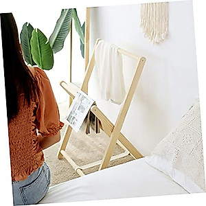 Veemoon Clothes Organizer Rack 1pc Simple Hanger Clothes Organizer Rack Modern Garment Rack Clothes Rack Storage Holder Clothing Solid Wood Wooden Garment Rack Clothes Rack