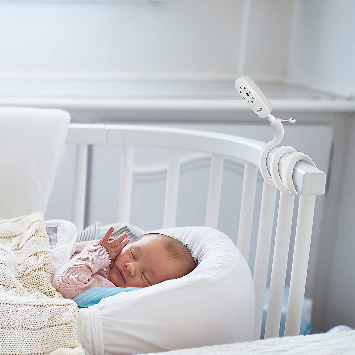 oioaahkeo Baby Monitor Mount for ANMEATE Baby Monitor SM24, GoodBaby UU24 and Babysense V24US Video Baby Monitor(NOT Included) No Drill