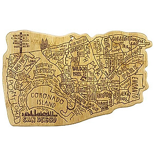 Totally Bamboo San Diego City Life Bamboo Serving and Cutting Board