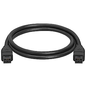 Cmple - 9 PIN/ 9PIN BETA FireWire 800 - FireWire 800 Cable - 3FT, Black