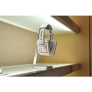 LUXA2 E-One Silver Solid-Metal Aluminum Universal Gaming Headphone Stand/Hanger/Holder for Beats, Senheiser, Sony, Bose, Philips, Audio-Technica, Plantronics, Shure, Jabra, JVC, JBL, AKG, DJ, Gaming Headsets Display HO-HDP-ALE1SI-00