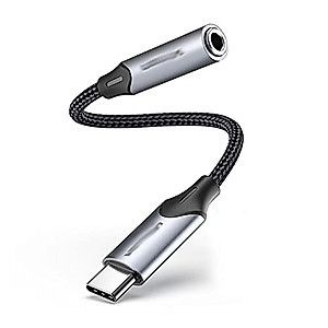 Hubs USB C to 3.5mm Jack Earphone Type C to 3.5 Headphone AUX Adapter Audio Cable USB Hubs (Size : 1.0m)